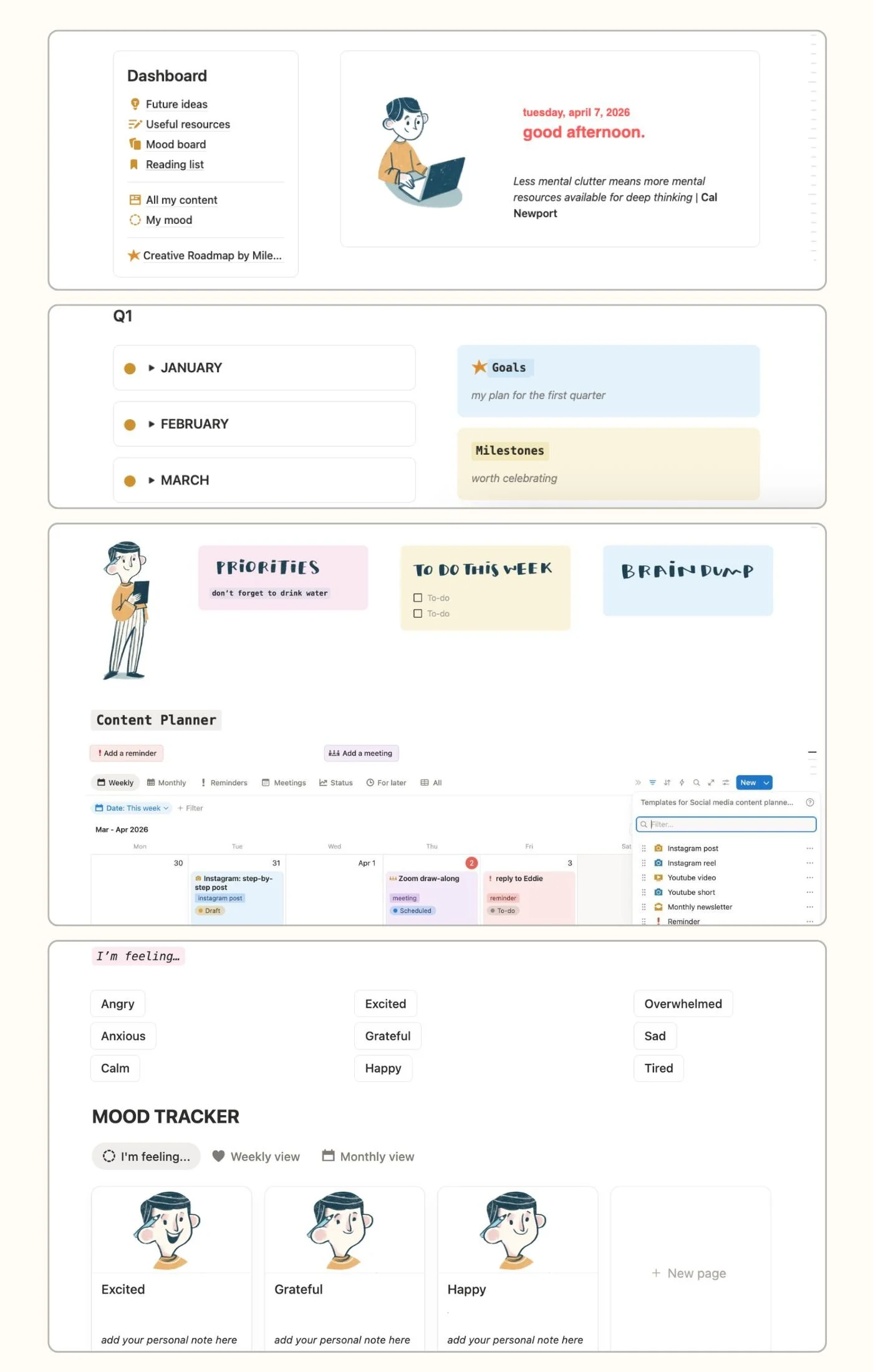How to use Notion — Milena Milak Children Book Illustrator
