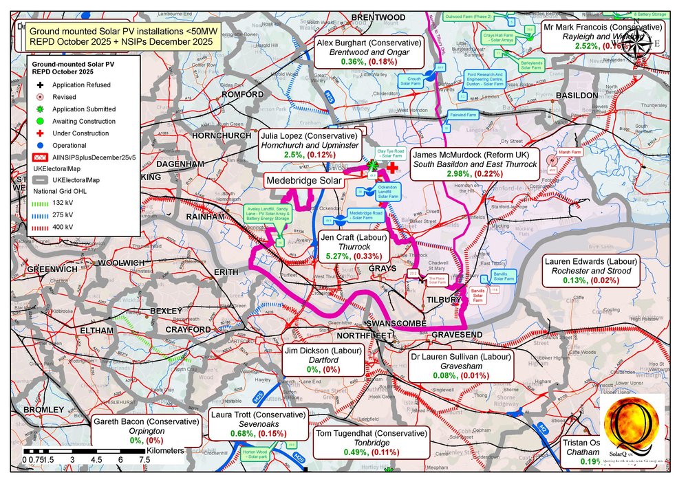 Land-take by ground-mounted solar in England — SolarQ UK
