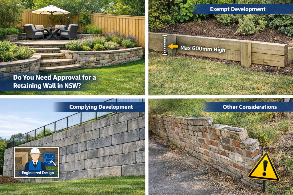 Do You Need Approval for a Retaining Wall in NSW? — reeca Consultants