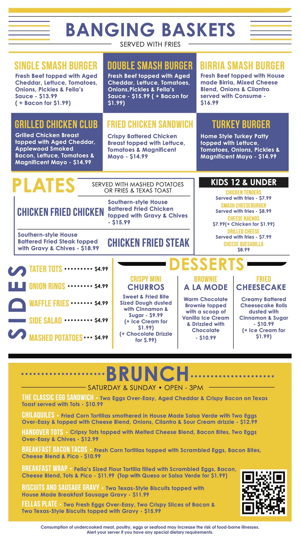 Menu — Big Fellas Ice House