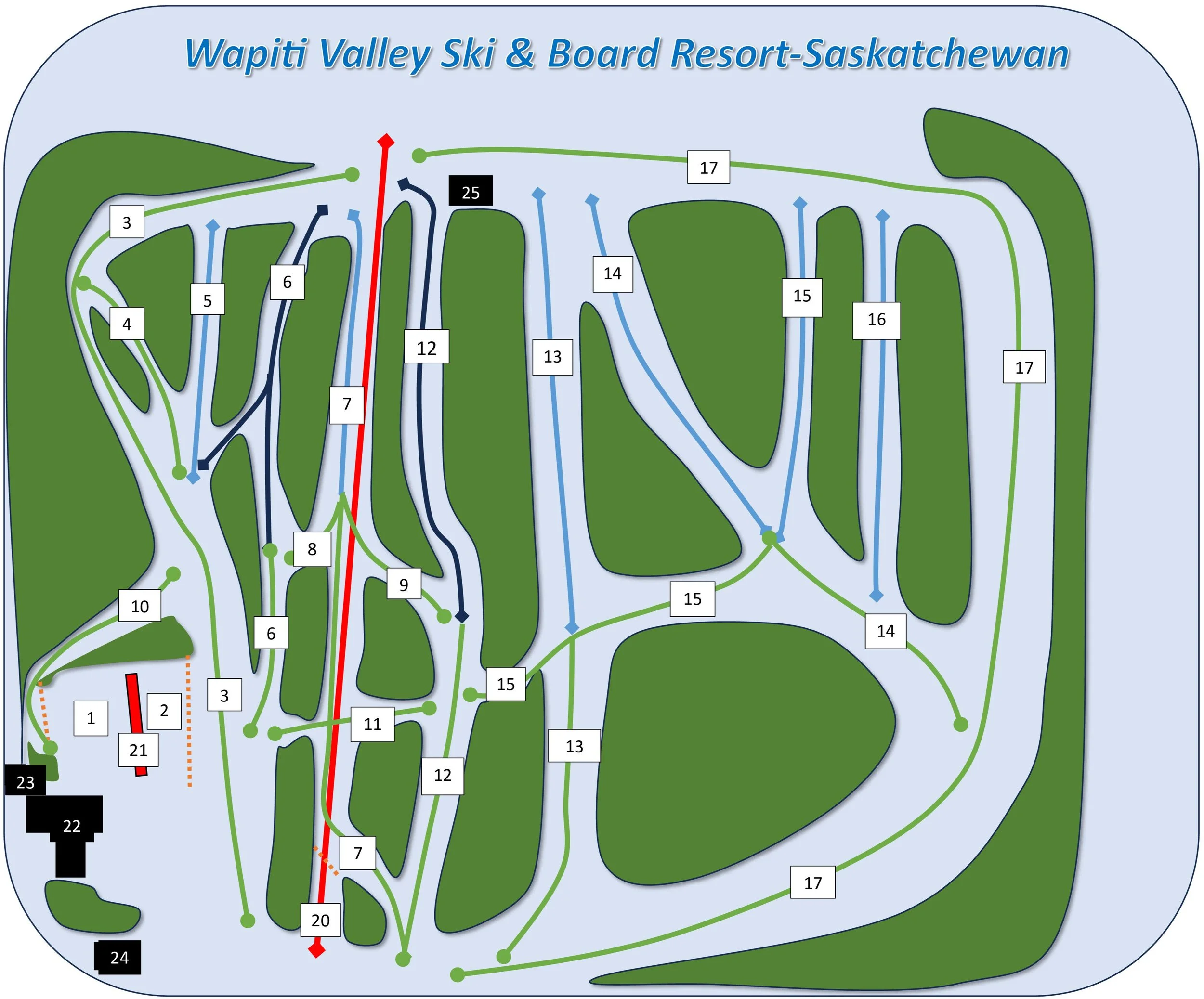 Open Runs and Lifts — Wapiti Valley Regional Park