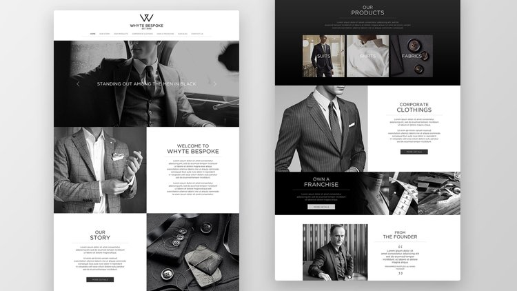 Whyte Bespoke - Brand Identity Design and Website Design — Freelance ...