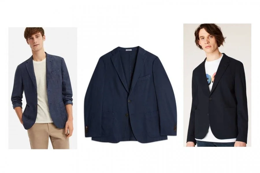 3 x unstructured navy blazers & why you need one | Sartoria Lab