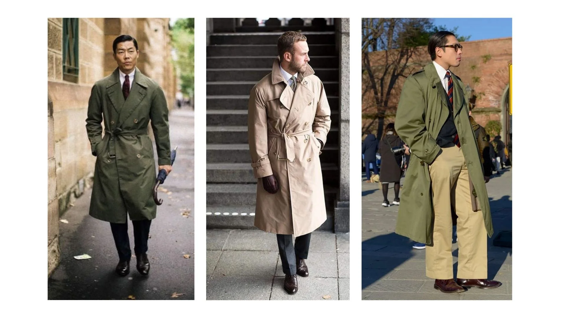5 x interesting ways to style your classic men's trench coat | Sartoria Lab