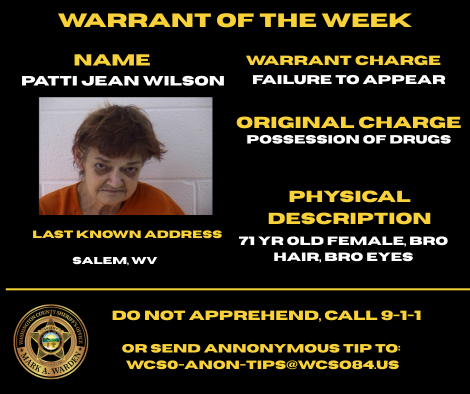 Warrant of the Week 18 Feb 2026 — Washington County Sheriff's Office-Ohio
