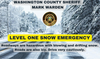 Snow Level 1 — Washington County Sheriff's Office-Ohio