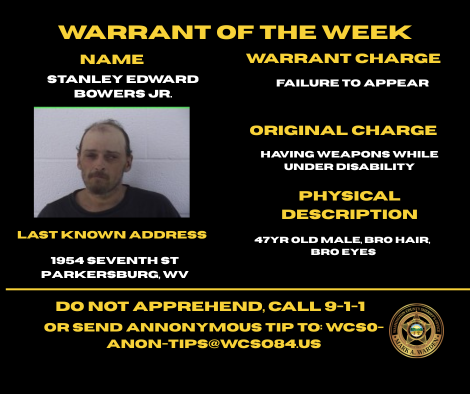 Warrant of the Week 4 Feb 2026 — Washington County Sheriff's Office-Ohio