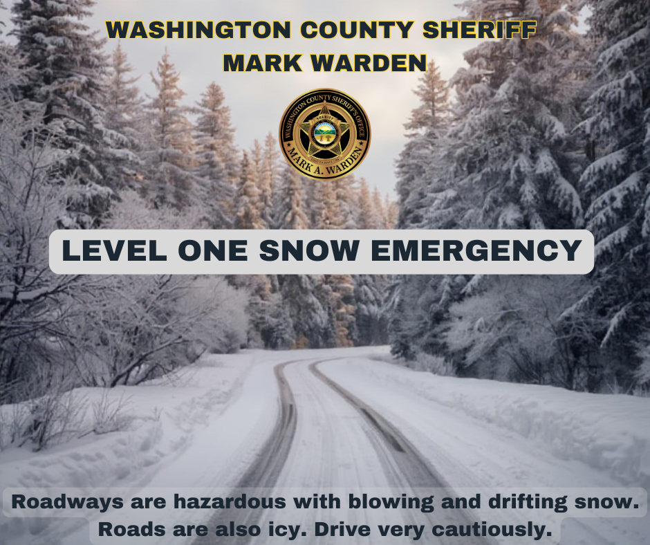 Downgrade to Snow Level 1 — Washington County Sheriff's Office-Ohio