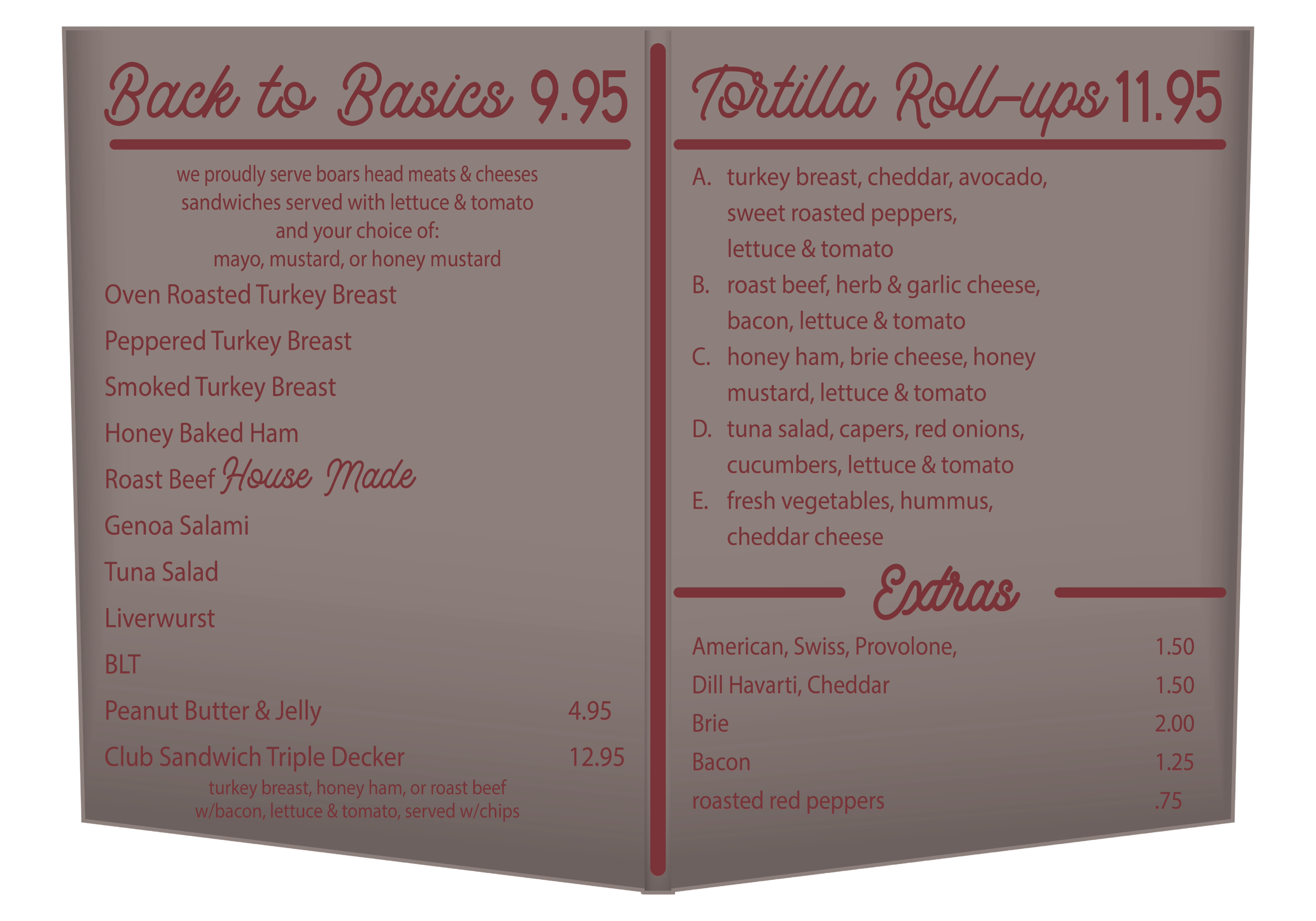 Menus — Olive Oyl's Carry Out Cuisine