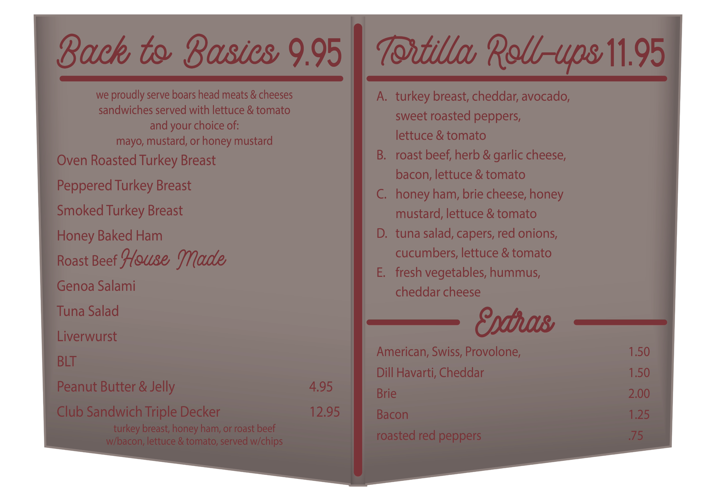 Menus — Olive Oyl's Carry Out Cuisine