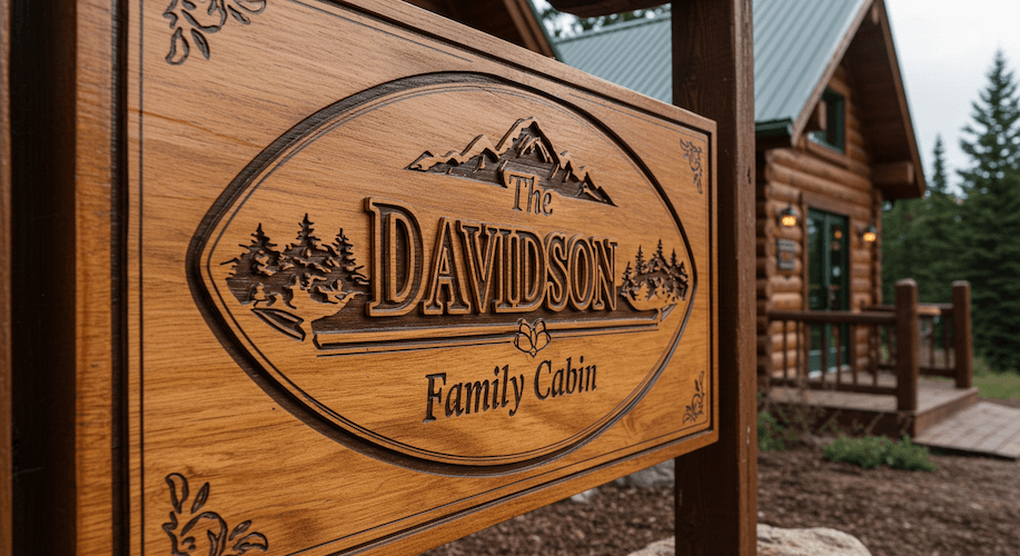What Wood is Best For Outdoor Signs? — Blade & Burnish | Custom Wood ...