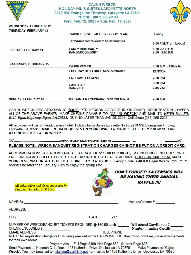 EVENTS - 40&8 — Forty & Eight