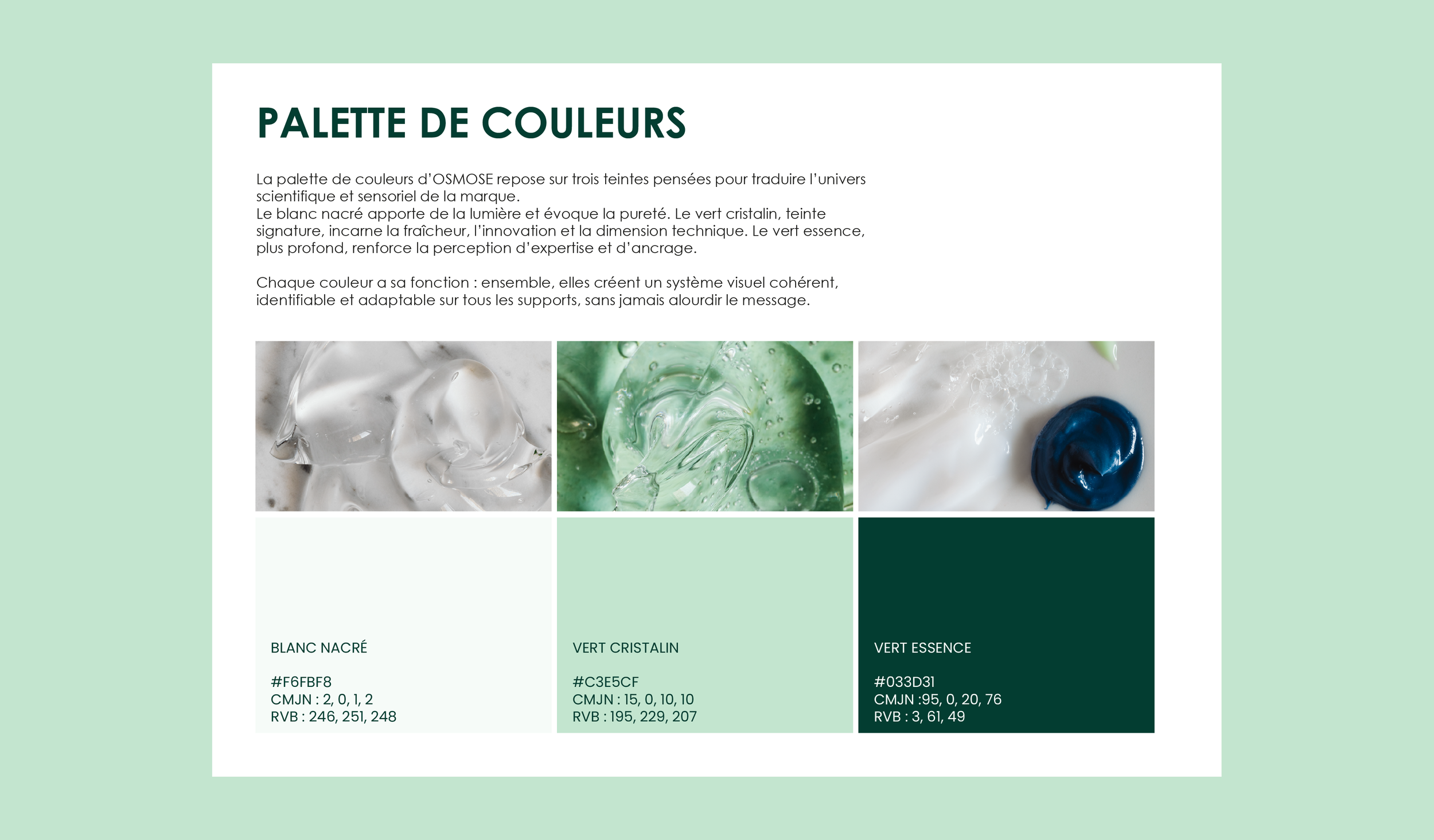 OSMOSE – Identité visuelle minimaliste pour marque de cosmétiques | Graphiste freelance à ...