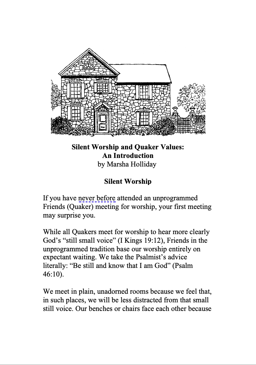 Worship | Discover and Engage — Friends Meeting of Washington