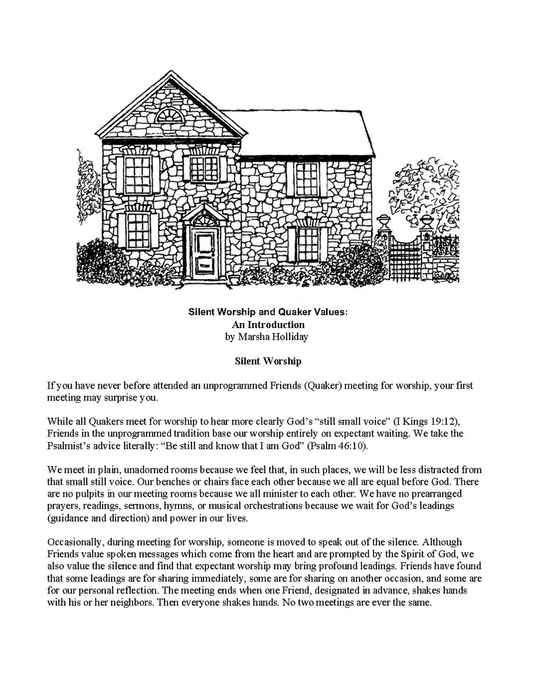 Information for Newcomers | Reach Out Today — Friends Meeting of Washington