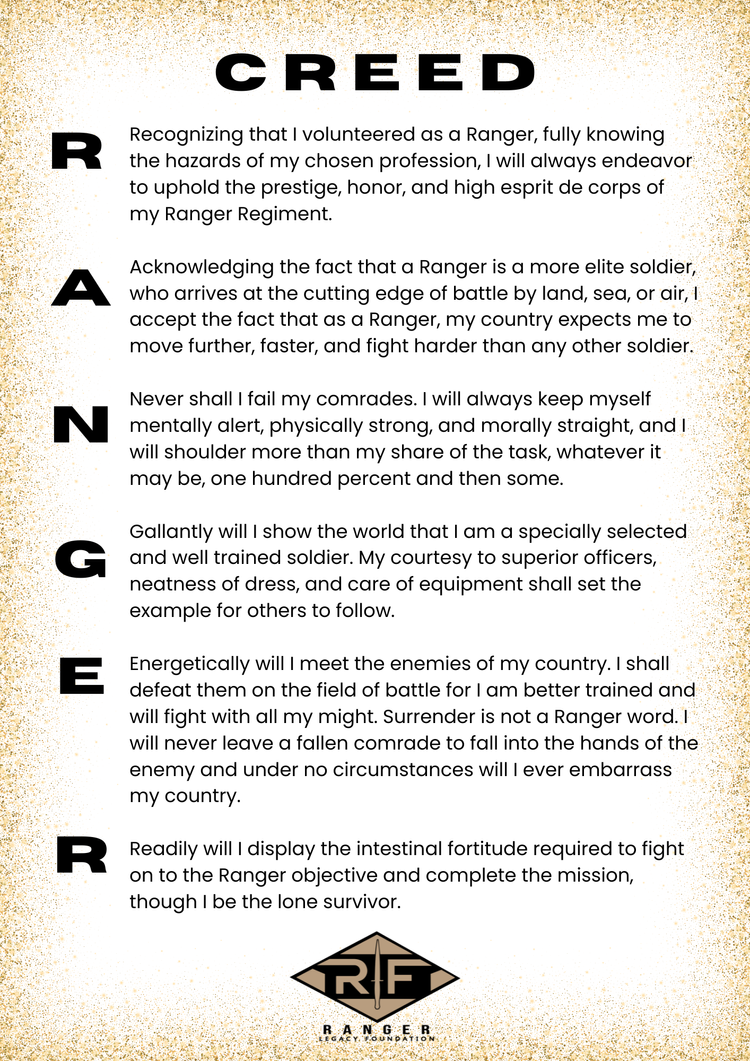 Ranger Creed — Ranger Legacy Foundation