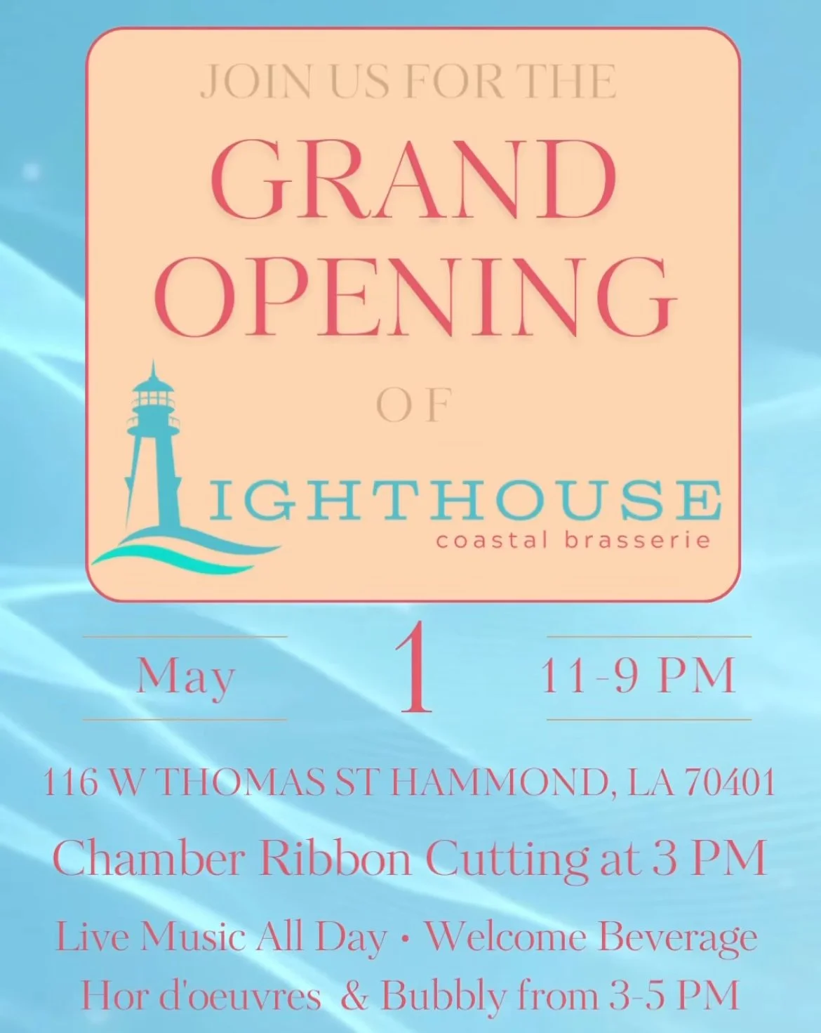 Meet Lighthouse Coastal Brasserie: Downtown’s Newest Destination with ...
