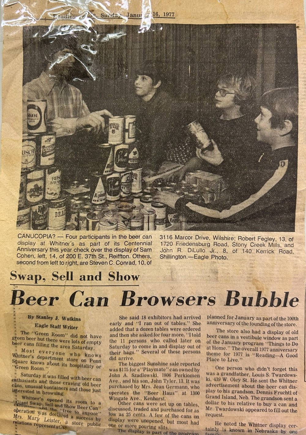 PA Vintage Beer Collectibles