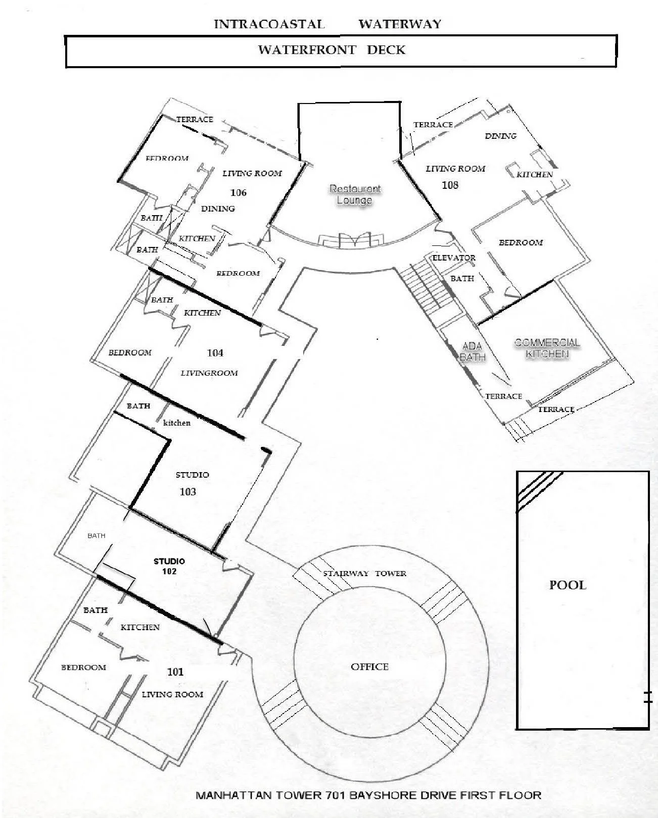 Hotel Room Layout — Manhattan Tower Hotel