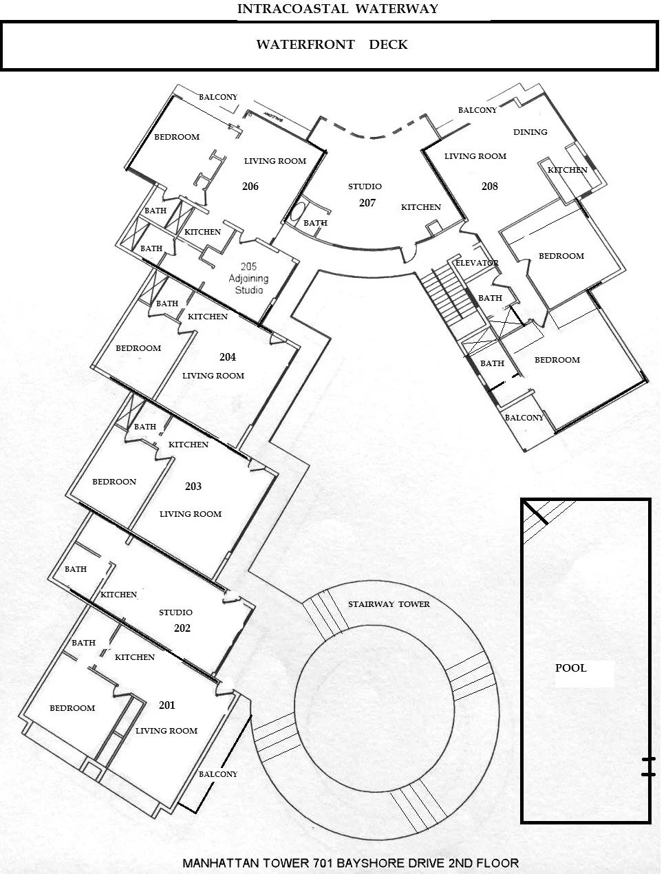 Hotel Room Layout — Manhattan Tower Hotel