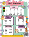 50 First Words Checklist And Prompts | Pediatric Speech Therapy In West ...