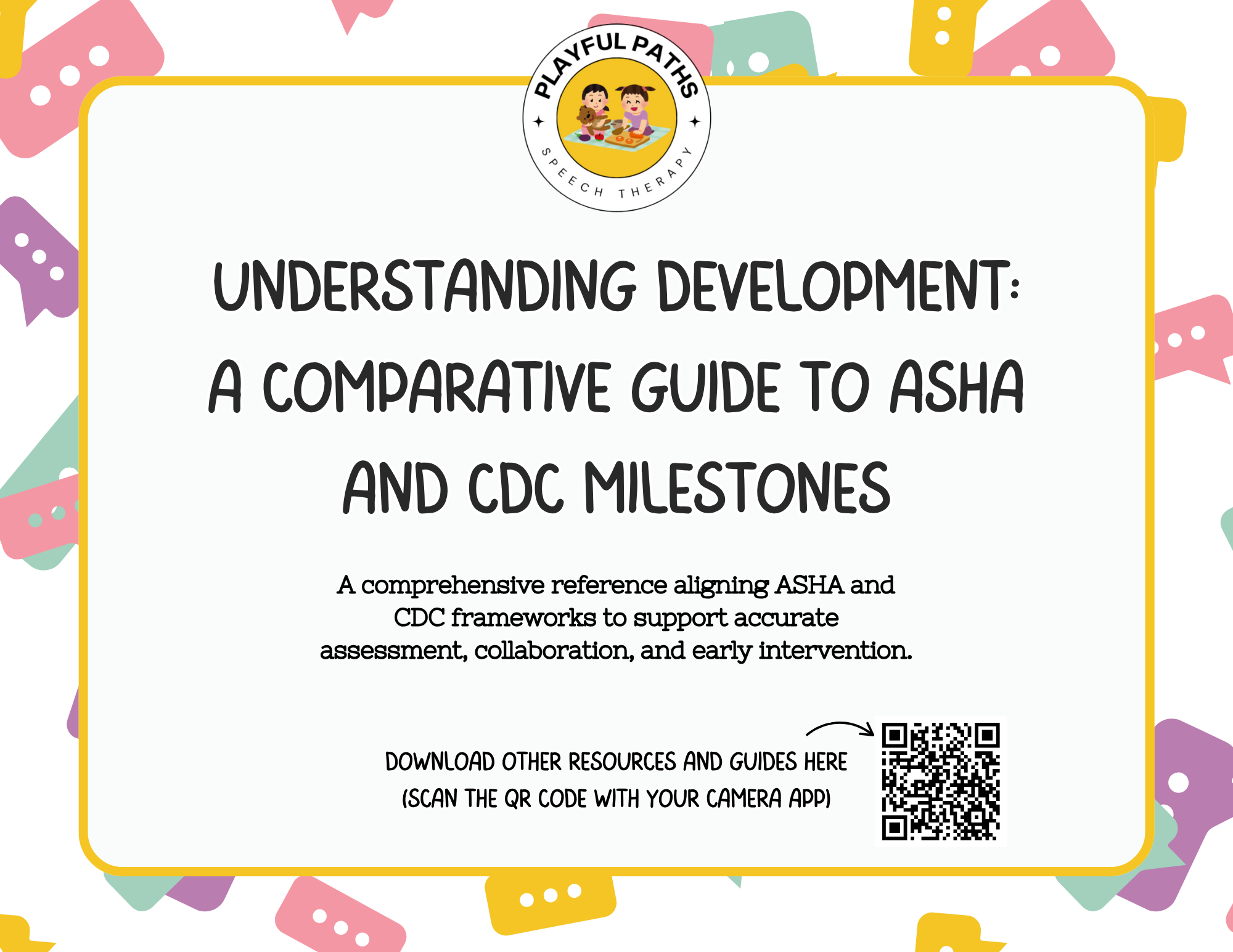 A Comparative Guide To ASHA And CDC Milestones — Free Speech Therapy ...