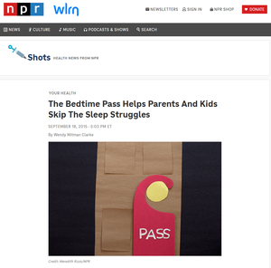 The Bedtime Pass for Children Who Don't Want to Go to Sleep — Dr. Ryan Egan