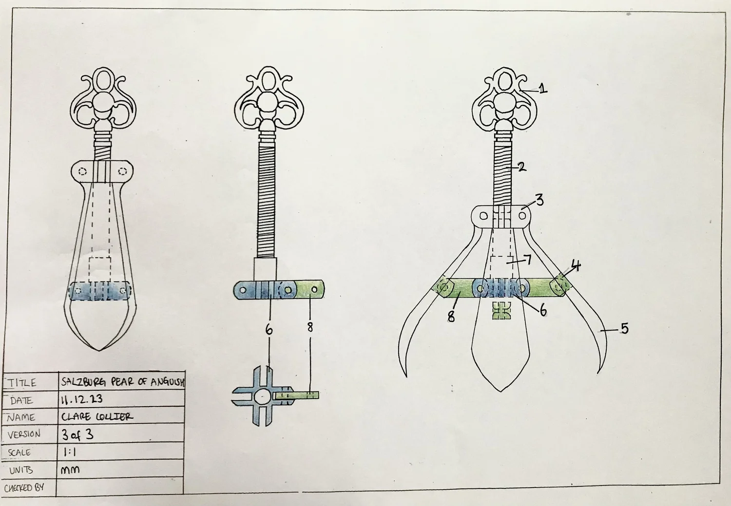 Salzburg Pear of Anguish — Smeltdown Blacksmiths