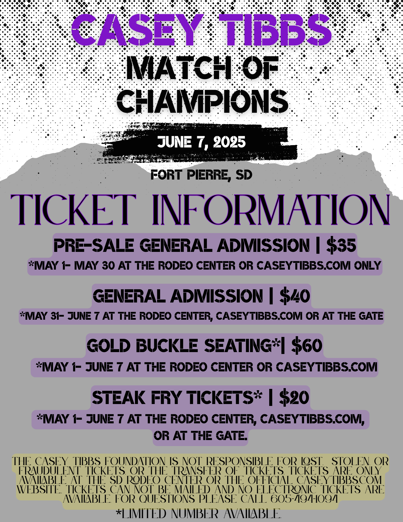 Match of Champions — Casey Tibbs SD Rodeo Center
