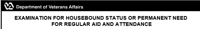 Filing for Aid and Attendance/Housebound — Veterans Benefits Knowledge Base