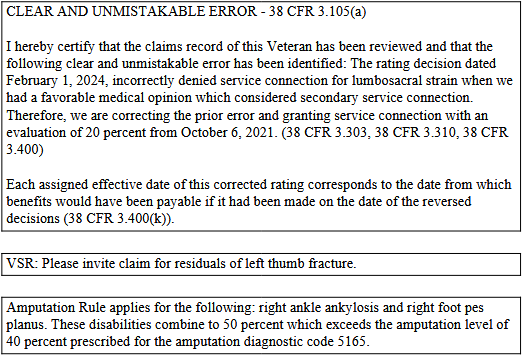 Understanding Your VA Rating Decision — Veterans Benefits Knowledge Base