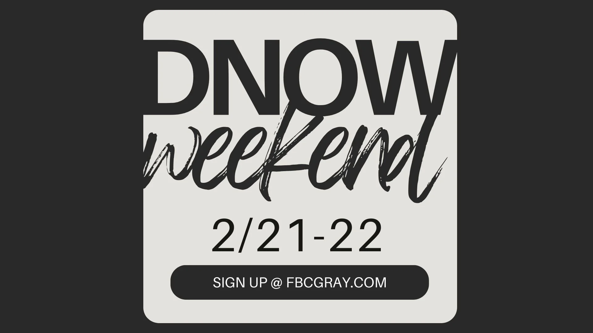 EVENTS — FIRST BAPTIST GRAY