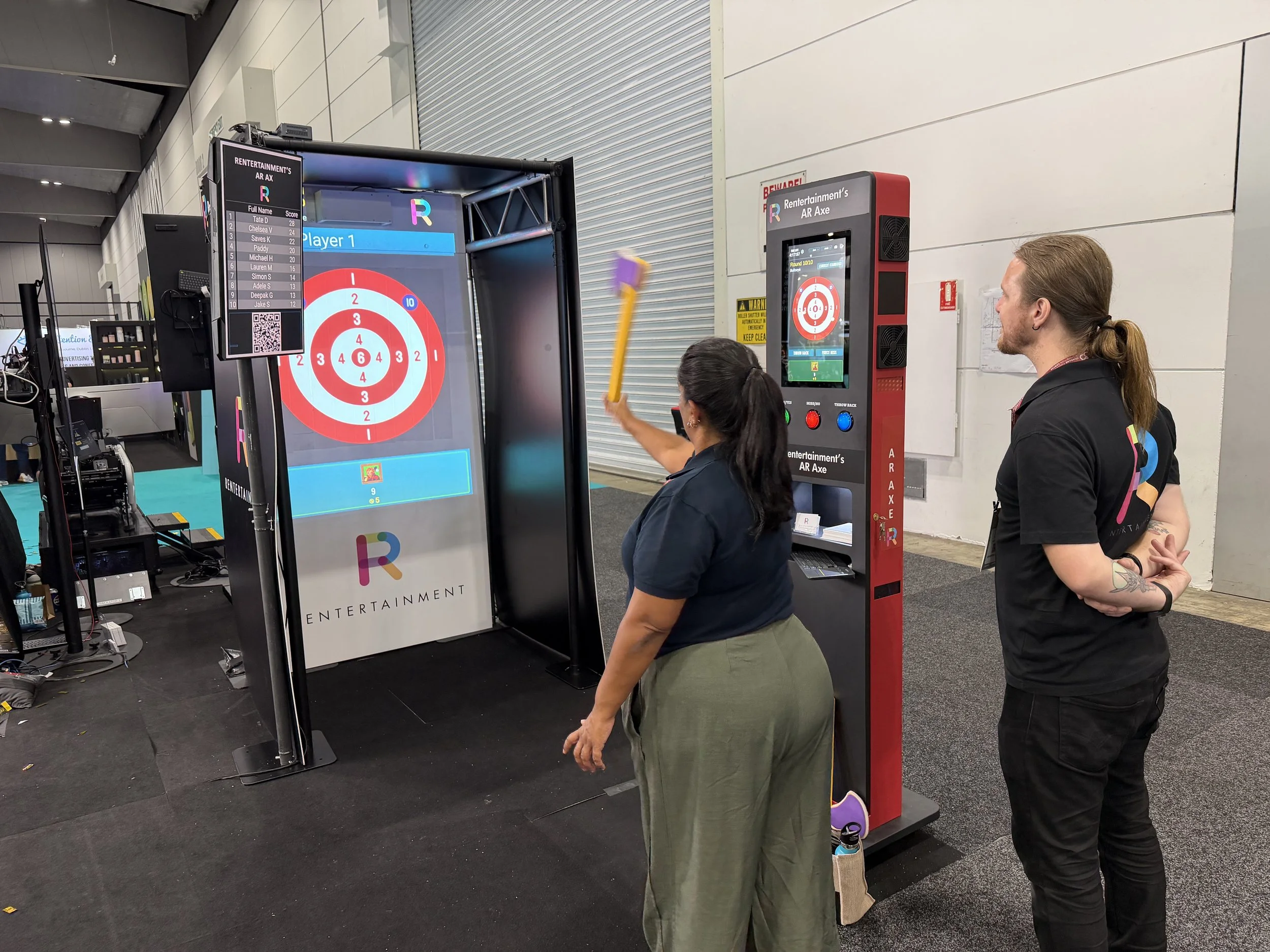 AR Axe Throwing Game Hire for Events Australia | Rentertainment ...