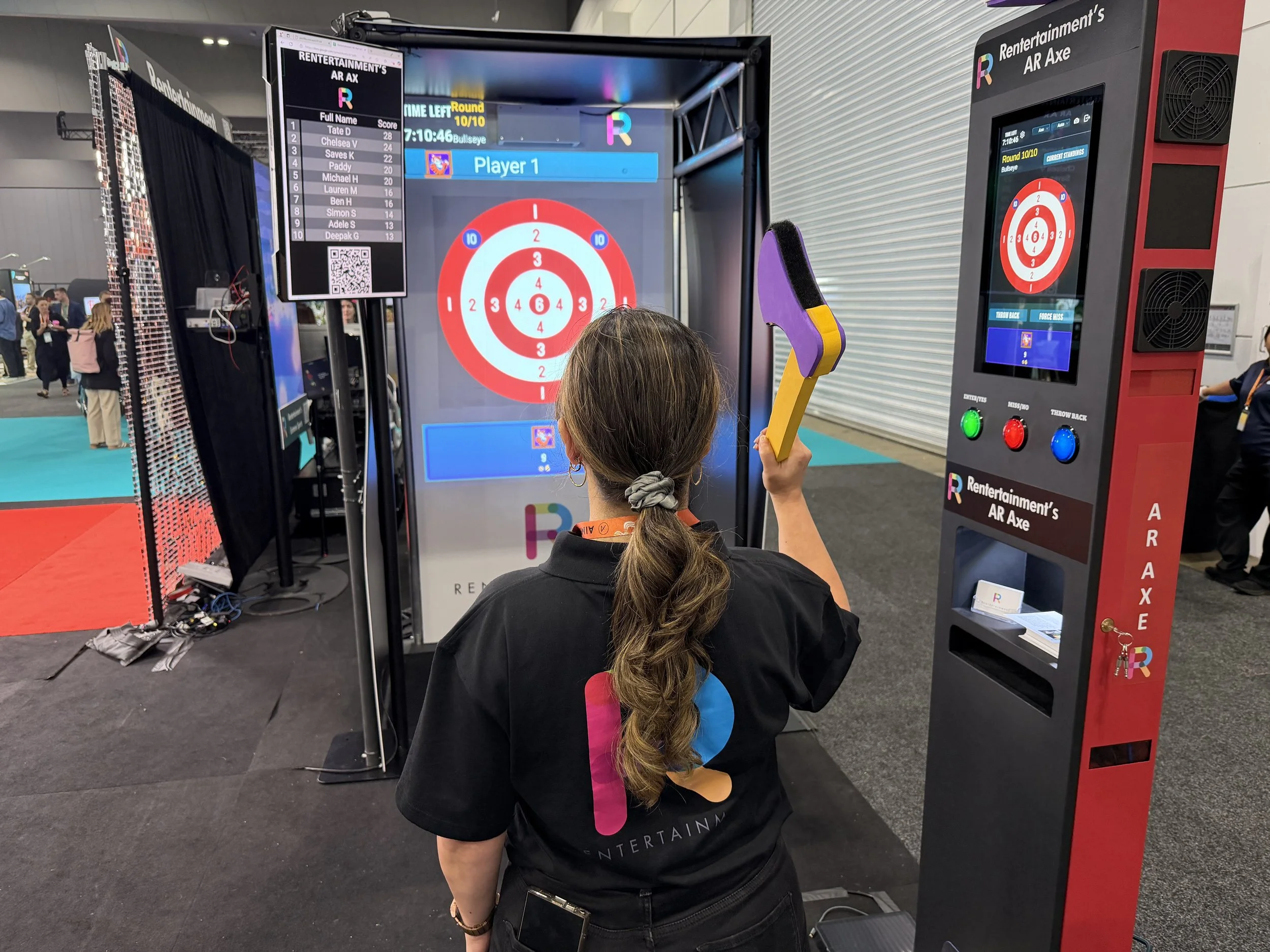 AR Axe Throwing Game Hire for Events Australia | Rentertainment ...