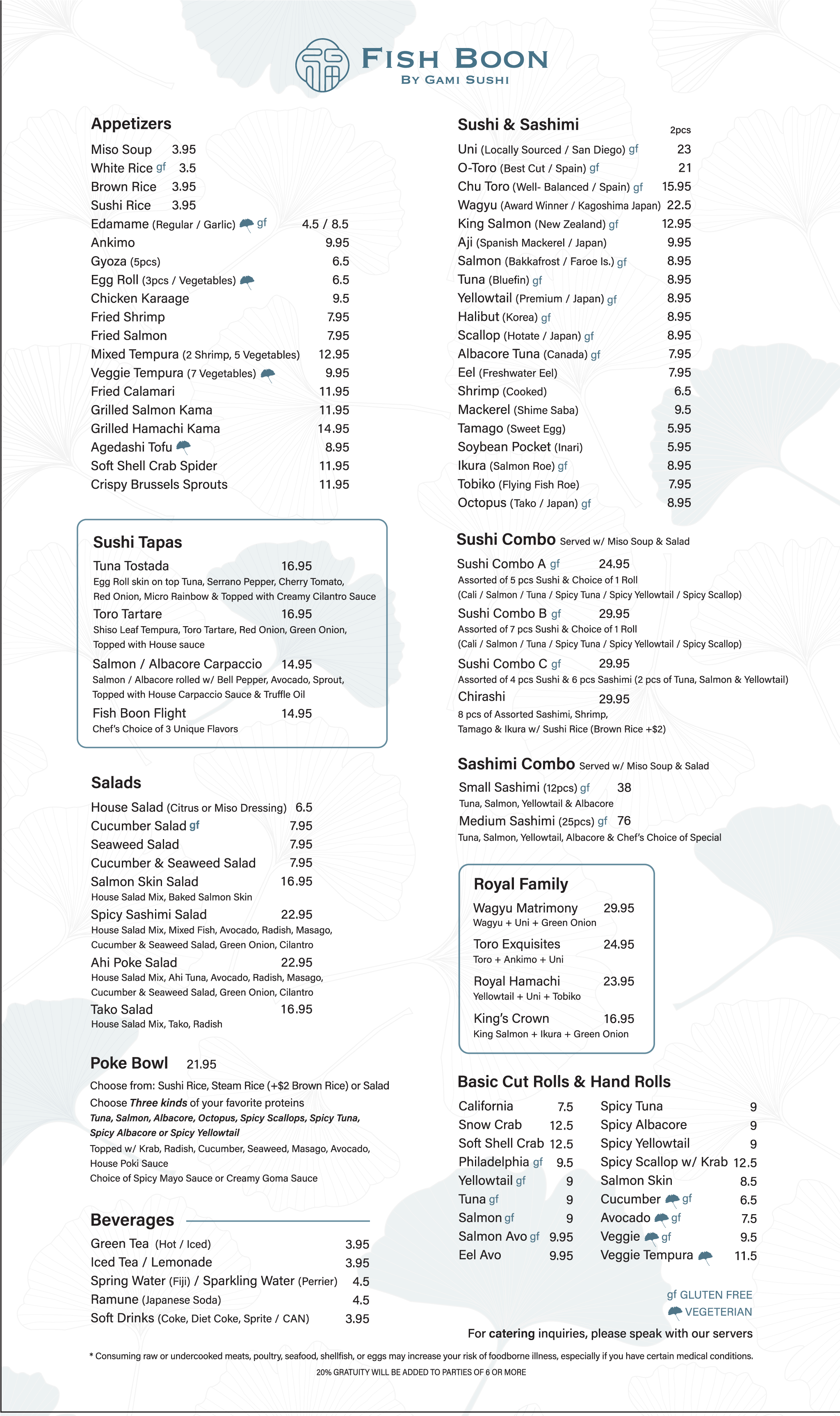 Menu — FISH BOON