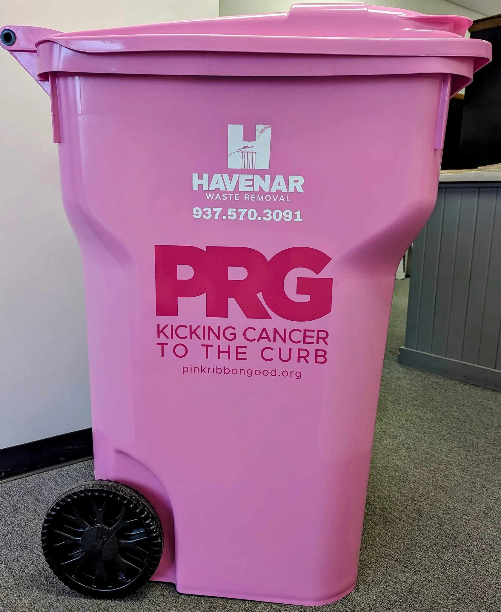 Pink Trash Cans — HAVENAR WASTE REMOVAL