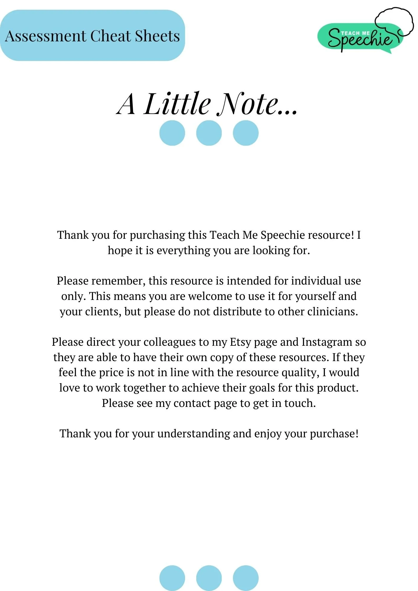 Complete Assessment Package — Teach Me Speechie