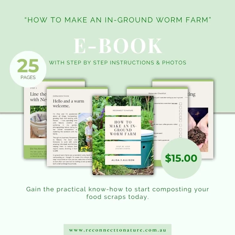 How to Make an In-ground Worm Farm E-book — Reconnect to Nature