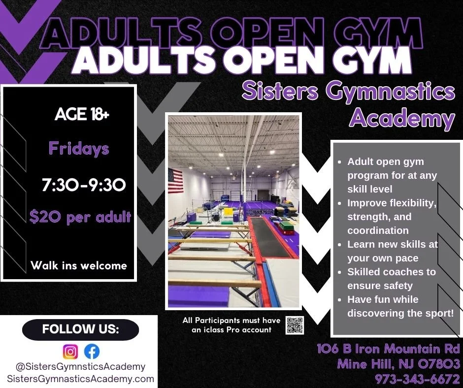 Open Gyms — Sisters Gymnastics Academy