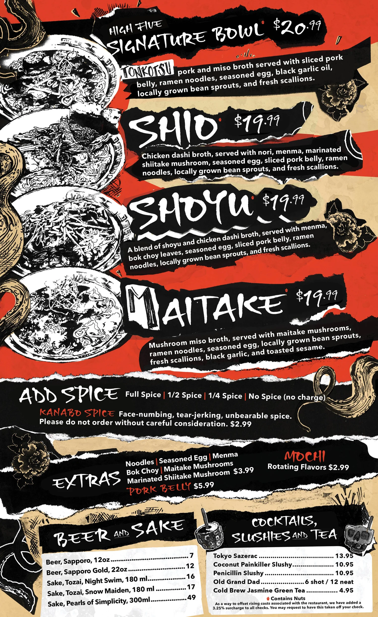 Menu — High Five Ramen | Chicago