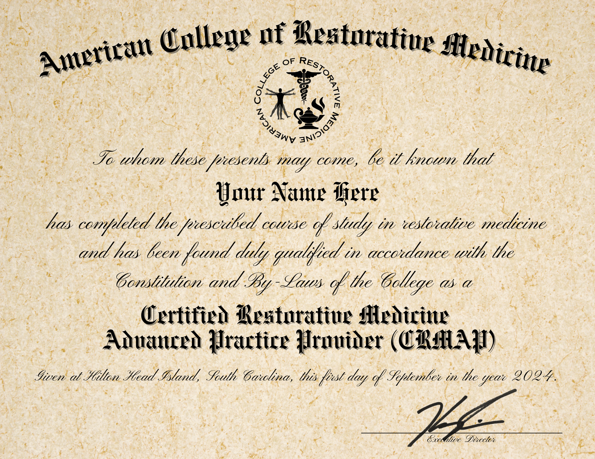 General 2 — American College of Restorative Medicine