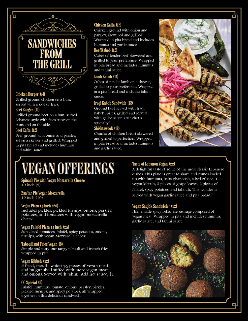 Full Menu — Taste of Lebanon