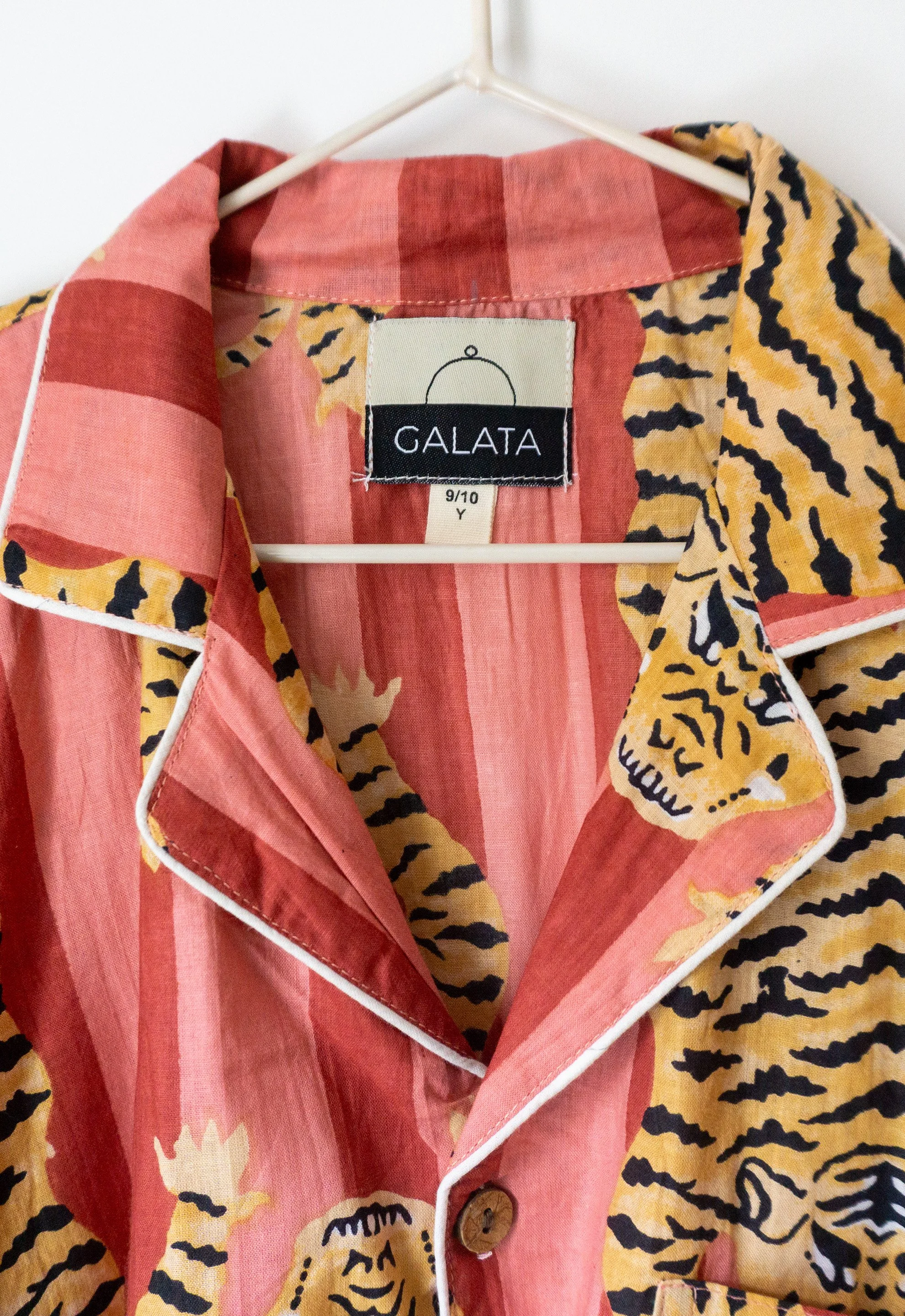 Pijama Camisero Infantil Samara Azul con Estampado de Tigres – Confort ...