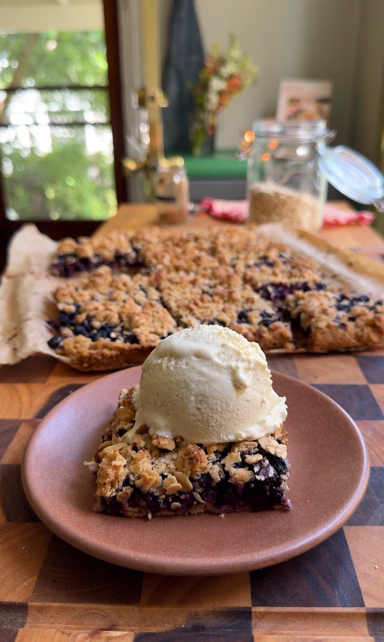Wild Blueberry Crumble Bars — Soko's Kitchen