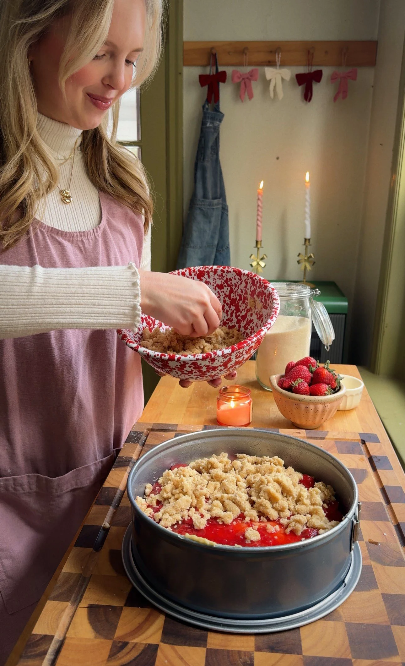 Easy Strawberry Coffee Cake — Soko's Kitchen