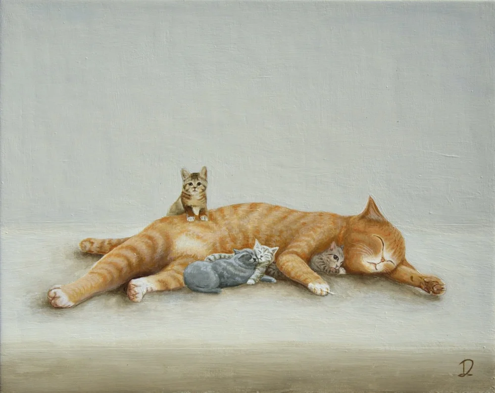 Sleepy Cats — David Lim Paints