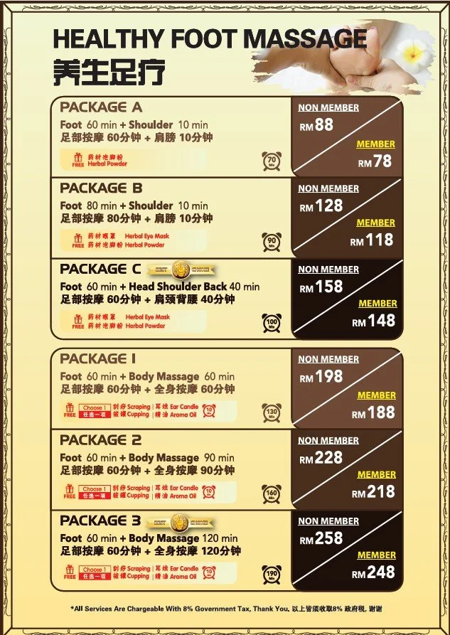 Price list — Hanoi9Spa