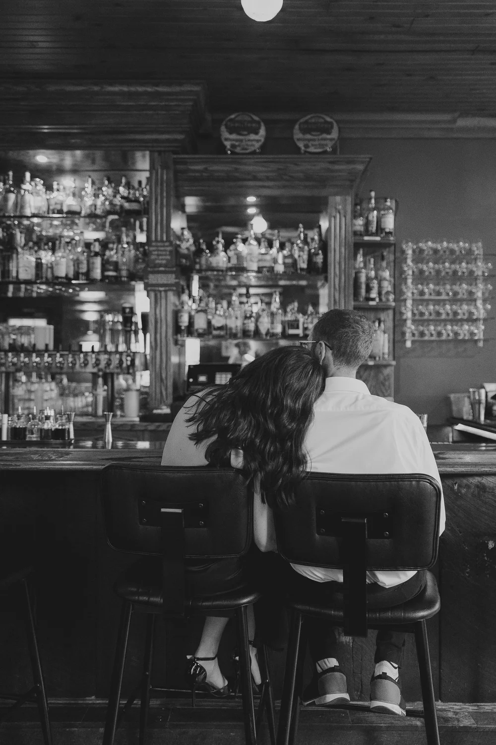 Julie + Josh's Engagement at Wise Guys — Julia Hunter Photography