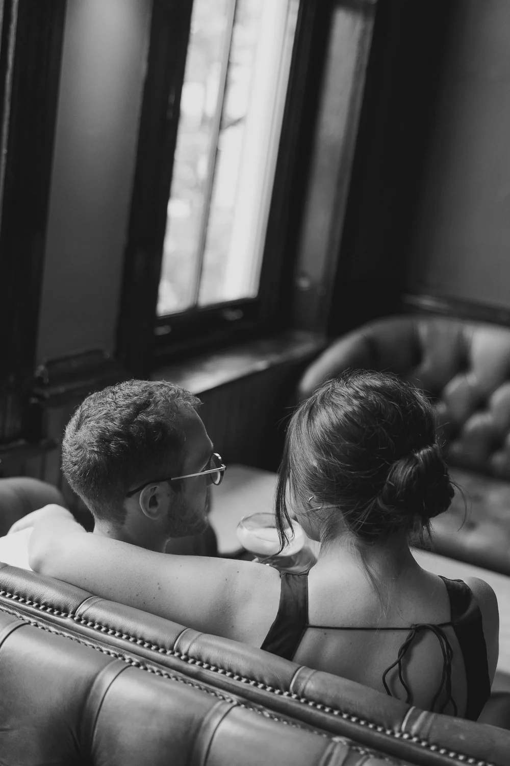 Julie + Josh's Engagement at Wise Guys — Julia Hunter Photography