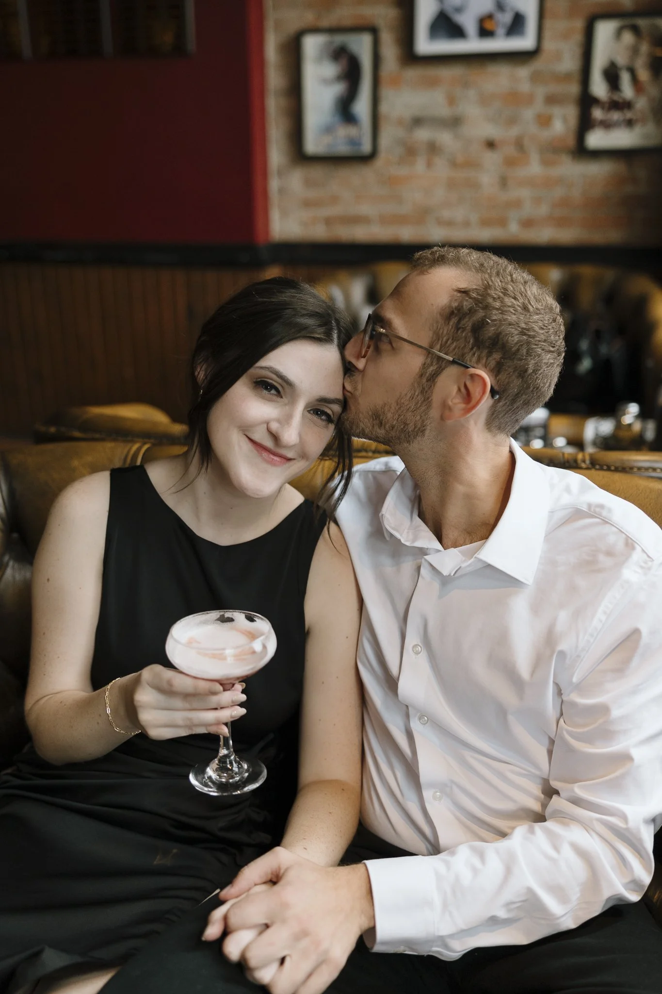 Julie + Josh's Engagement at Wise Guys — Julia Hunter Photography